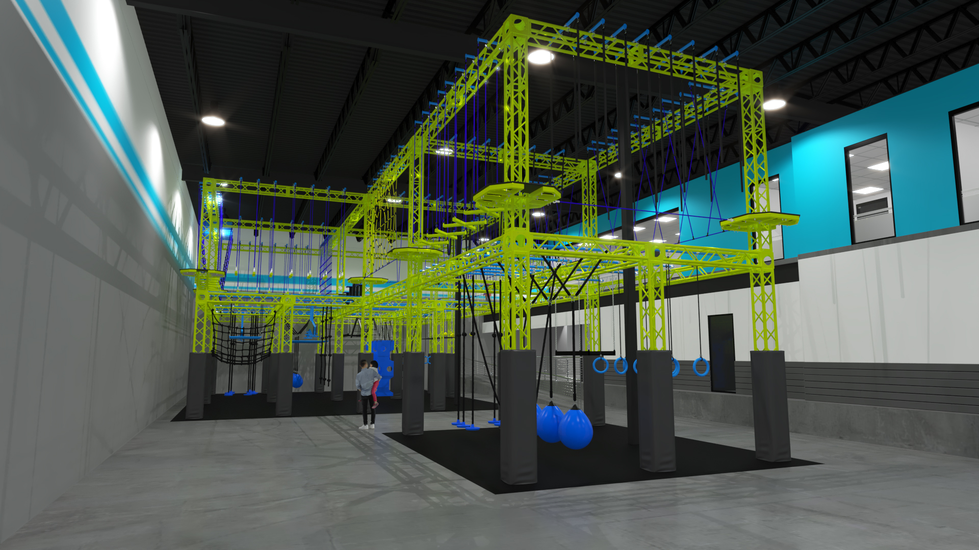 Ropes Course – Trampoline Park
